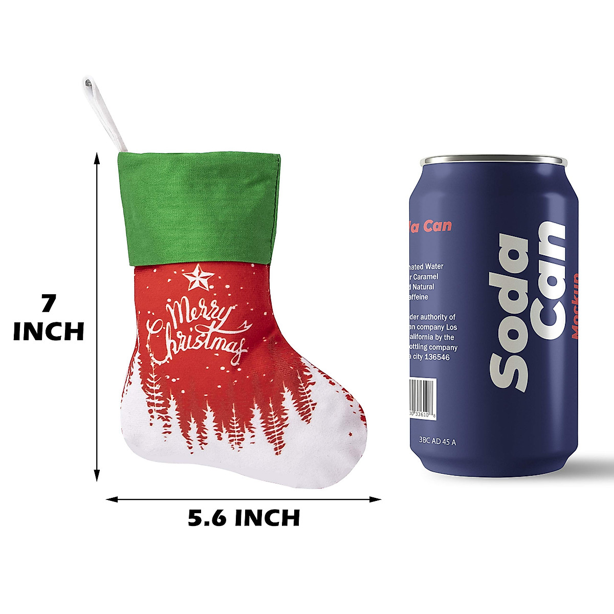 8 Pack Mini Christmas Stockings Dinner Table Decorations Snowflake Tableware Holder Socks Decorations Knife Spoon Fork Bag for Xmas Party Dinner Table Supplies