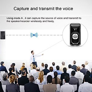 Alead Nolan LiveMIC2 Bluetooth Microphone, Long Range, Low Latency, Clear Sound with uni, Omni, ext mic for Education, webinar, Conference, Hearing Impairment, PA Systems, PC Audio, Voice Recording