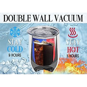 Onebttl 12oz Stainless Steel Insulated Tumbler with Lid - Book Lovers Gifts for Women, Librarians, Readers