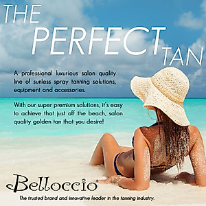 Belloccio Premium T75 Sunless Turbine Spray Tanning System; FREE 4 oz. Opulence Tanning Solution & FREE User Guide Video Link