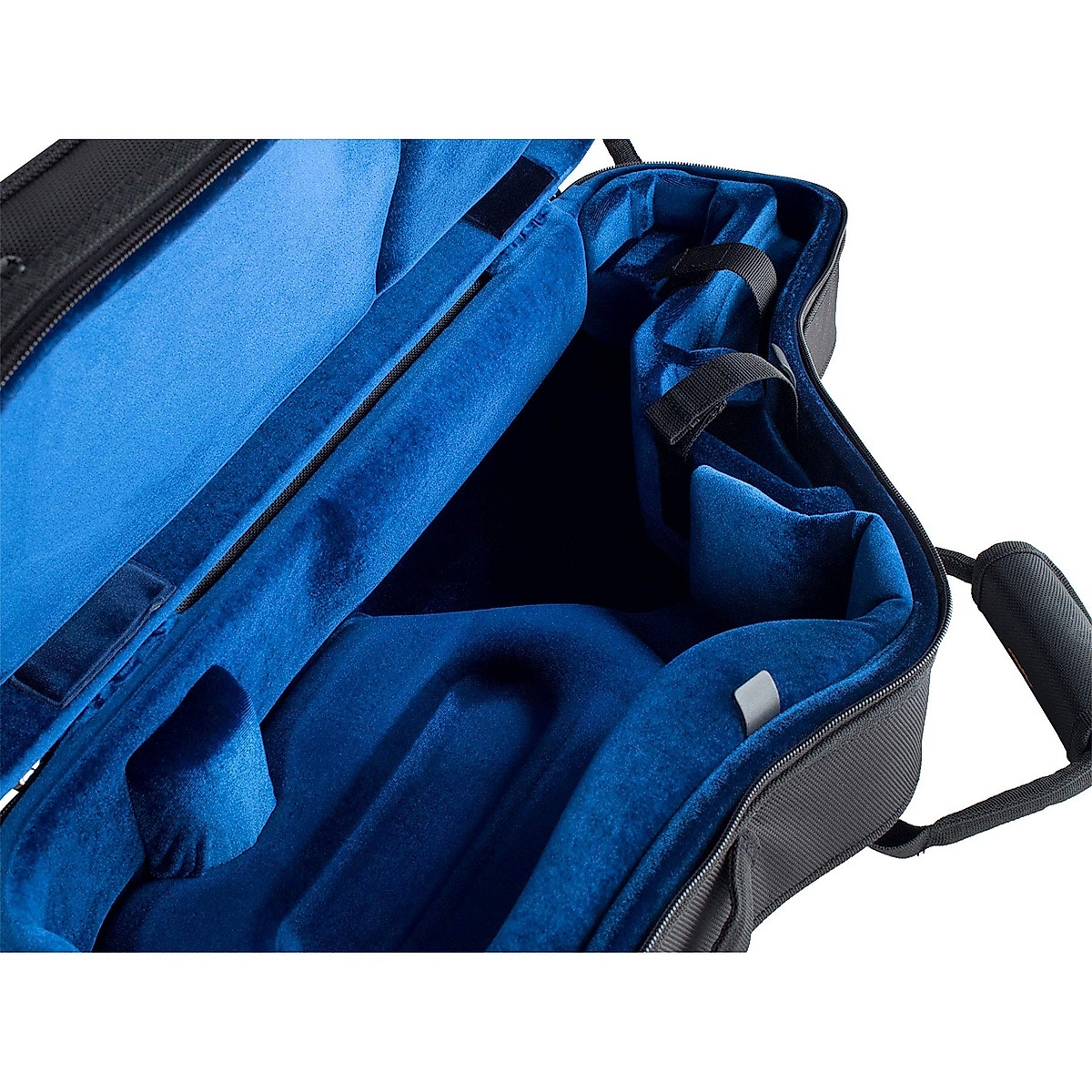 Protec Alto Saxophone Contoured PRO PAC Case with Flute Pocket, Black, Model PB304CT