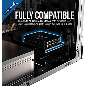 SABRENT 2.5 Inch to 3.5 Inch Internal Hard Disk Drive Mounting Bracket Kit (BK-HDDH)