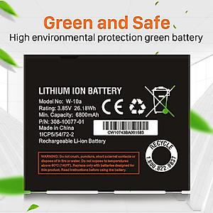 SHENMZ W-10a Battery, [6800mAh] Ultra High Capacity Replacement Battery for Netgear MR1100 AT&T Nighthawk M1 LTE Mobile Hotspot Router Netgear W-10 W-10A