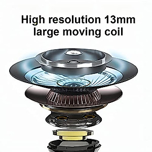 Wireless Earbuds Bluetooth 5.1Wireless Headphones with Charging Case3D Stereo Earpods Noise canceling Touch Control LED Display Waterproof Earphones Built-in Mic Deep Bass Headset for Game Sport Black