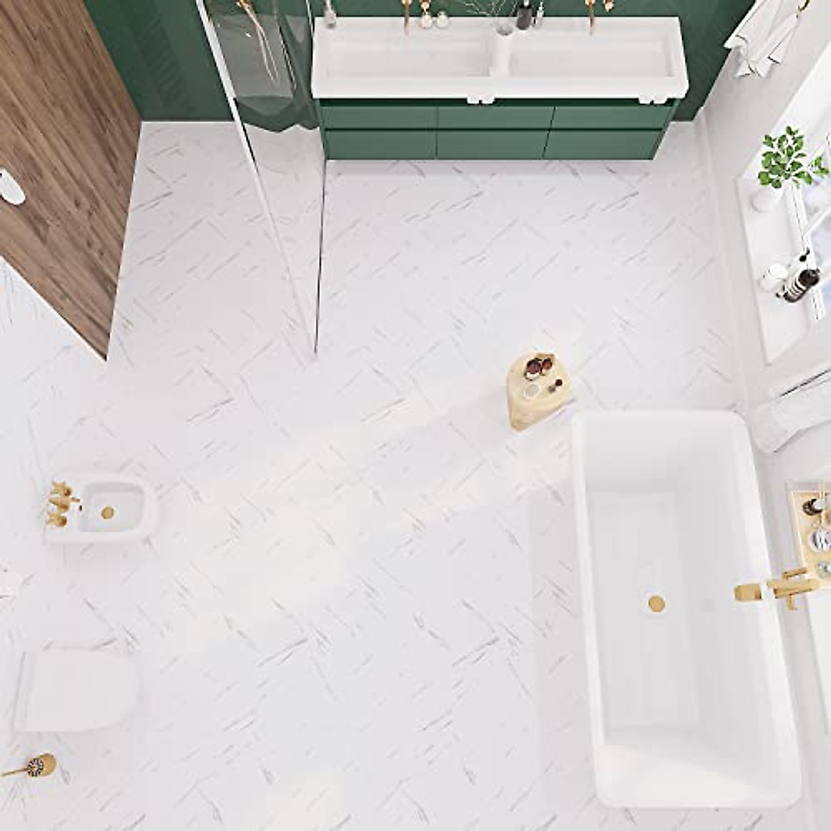 Lucida Surfaces Luxury Vinyl Flooring Tiles | Peel and Stick Floor Tile for DIY Installation | Sample Tile | BaseCore | 6" x 12"