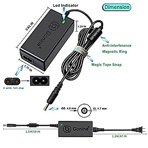 DMW-DCC8 Gonine DC Coupler DMW-AC8 AC Power Adapter Camera Charger Kit (DMW-BLC12 Battery Replacement) for PANASONIC DMC-FZ200, DMC-FZ1000, DMC-GH2, DMC-G5, DMC-G6, DMC-G7, Lumix GX8 G85 Cameras.