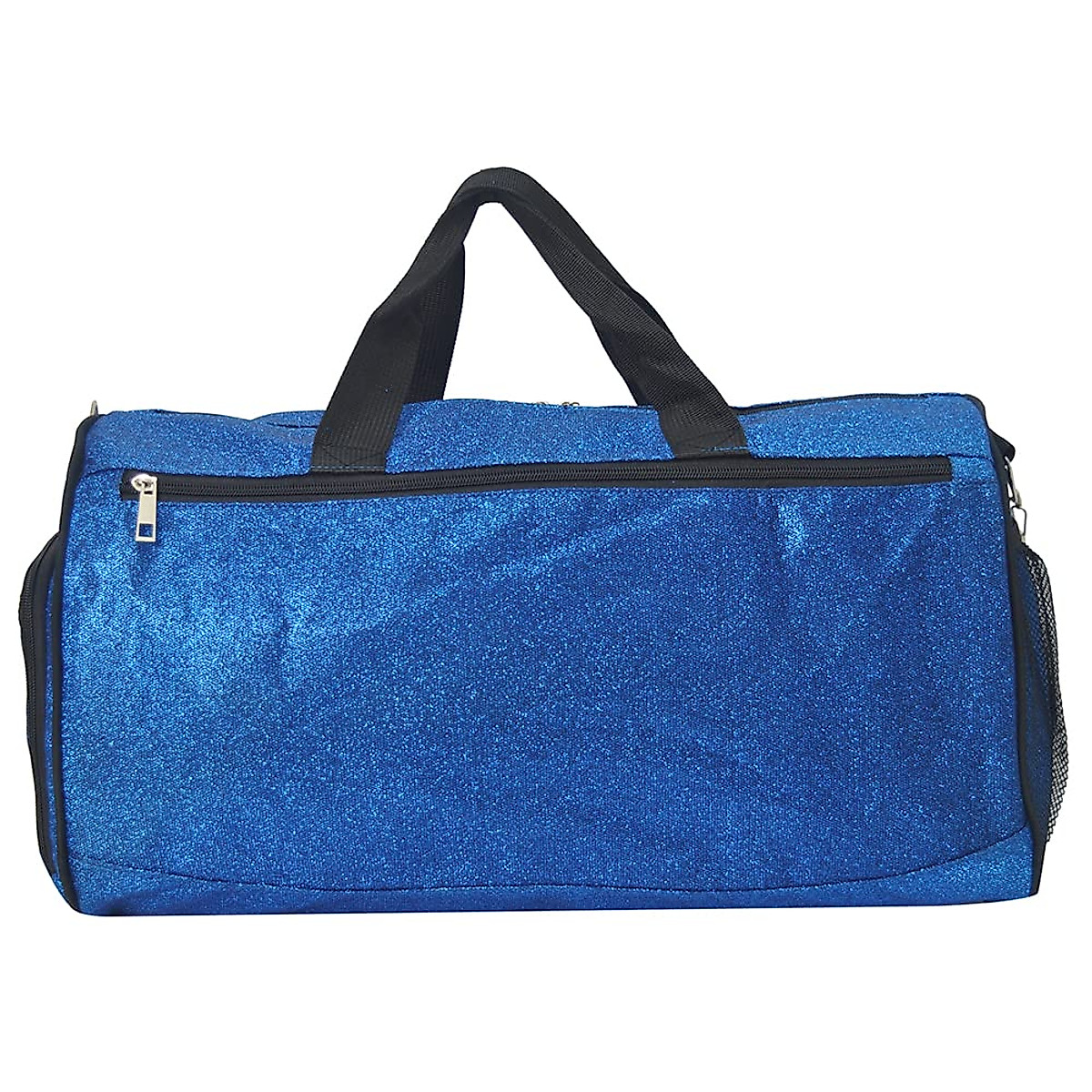 NGIL Glitter Cheers Sports Gym Duffel with Shoe Compartment and Small Carry On Travel Tote for Women, Cheer Bag (Royal)