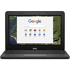 Dell Chromebook 11 5190 Intel Celeron N3350 X2 1.1GHz 4GB 64GB 11.6in, Black (Renewed)