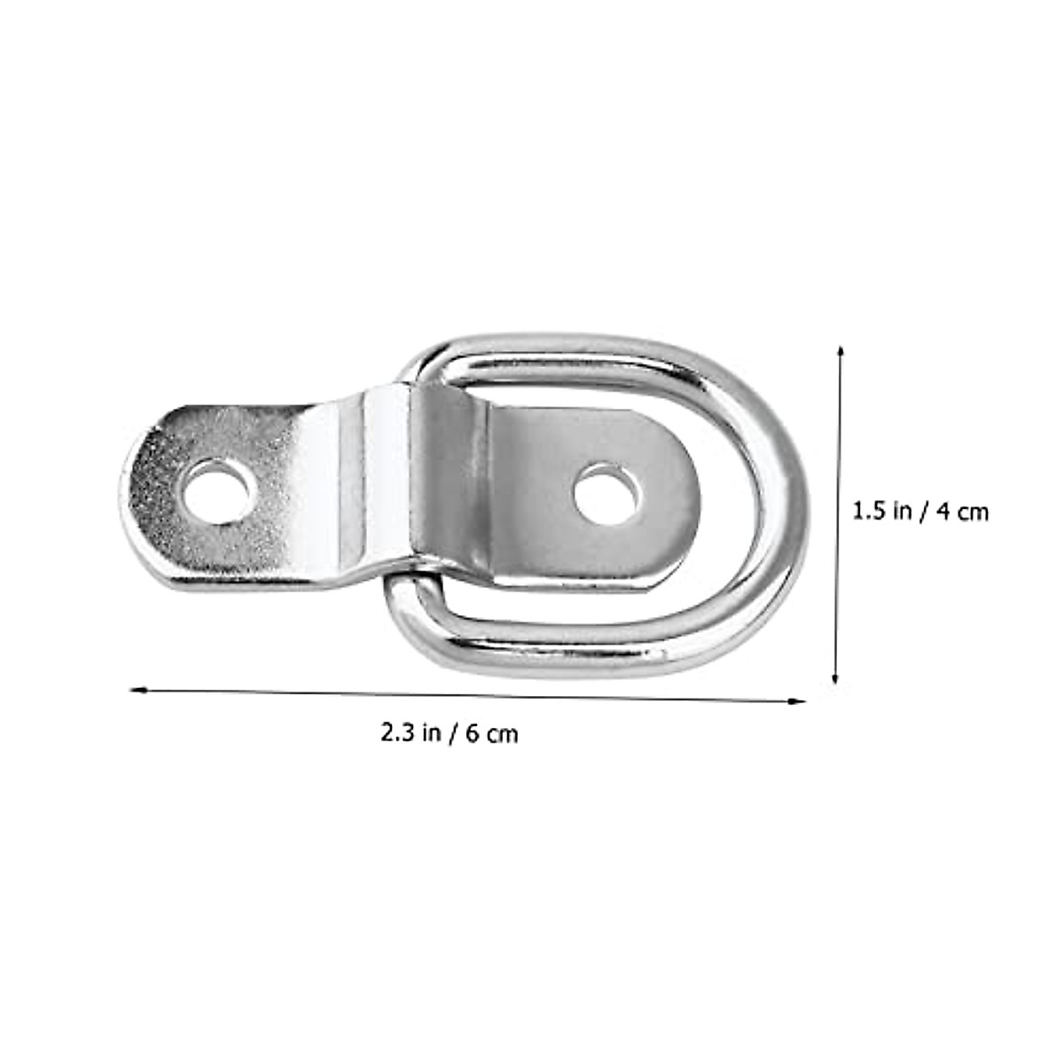 BESPORTBLE Heavy Duty Garment Rack 10pcs Pull Ring Stainless Steel Hangers Heavy Duty Clothes Hanger Rack Multi Purpose Hanger Heavy Duty Steel d Rings D Type Buckles