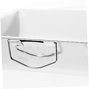 HOMOCONO 2pcs Desktop Dustpan Commercial Jumbo Dustpan Handheld Scooper Practical Cleaning Shovel Foam and Dustpan Debris Cleaning Tool Dustpans Portable Trash Shovel Stainless Steel Silver