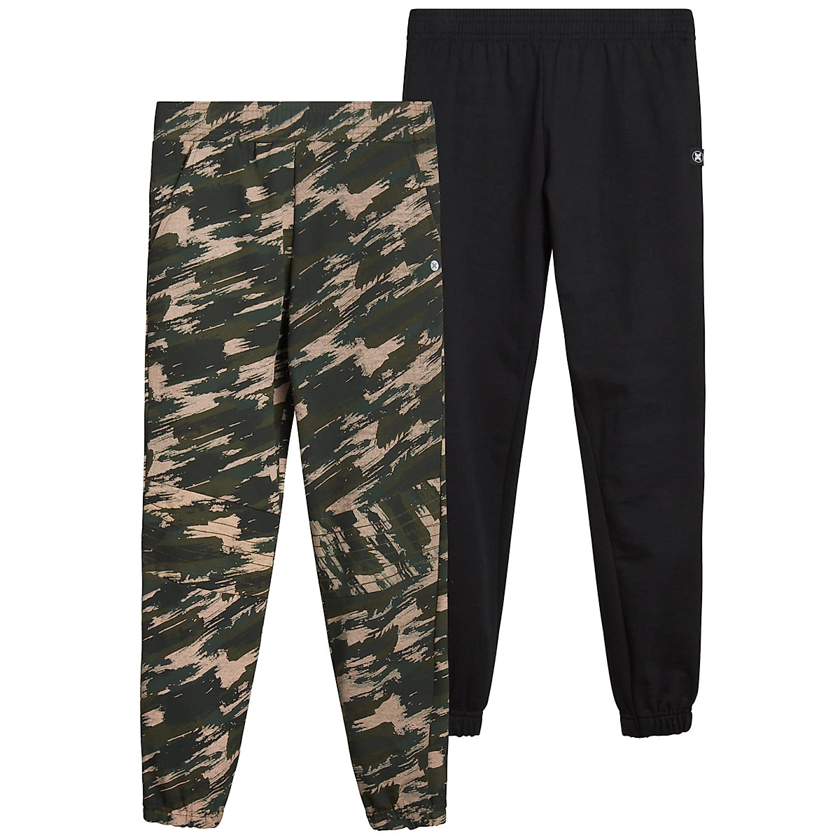RBX Boys' Active Sweatpants - 2 Pack Performance Fleece Basic Jogger Track Pants - Athletic Pants for Boys (4-16)