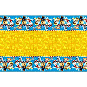 Unique Paw Patrol Party Rectangular Plastic Table Cover - 54" x 84" (1 Pc) - Vibrant Multicolor Table Cover, Perfect for Kids Birthdays & Celebrations