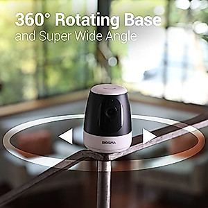 Bosma XC Pet Camera, Full HD WiFi Indoor Security Camera, 360 View and Super Wide Angle, Two-Way Audio and Video, Night Vision, Motion and Sound Detection, Local Storage, Easy Installation