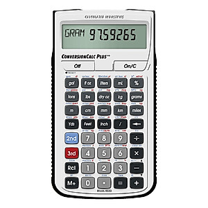 Calculated Industries 8030 ConversionCalc Plus Ultimate Professional Conversion Calculator Tool for Health Care Workers, Scientists, Pharmacists, Nutritionists, Lab Techs, Engineers and Importers