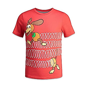 Disney Pixar Toy Story Buzz Lightyear Woody Rex Slinky Dog Infant Baby Boys 4 Pack T-Shirts Multi 18 Months