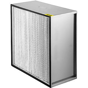 VEVOR HEPA Replacement Filter, 24''x24''x11.5'' AC Filter, True HEPA Pleated Air Filter, Air Filter Replacement with Galvanized Frame, 99.97% Standard Filter Compatible for HEPA Filter Novair 2000