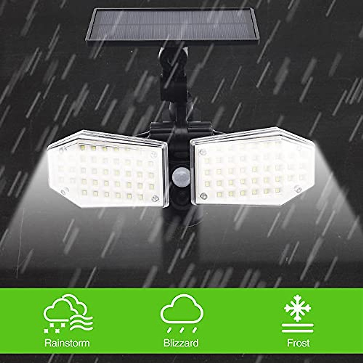 ZHUANYIYI Solar Lights Outdoor,LED Solar Wall Lights Outdoor Waterproof Garden Lighting with PIR Motion Sensor,for Home Garage Villa Street Garden,etc