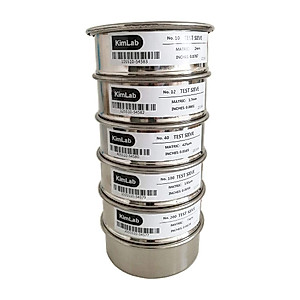 KimLab SS10 Φ10cm Test Sieve Catch Pan and Lid