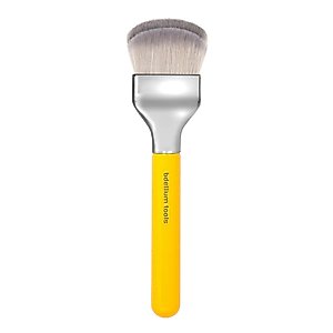 Bdellium Tools Professional Makeup Brush - Studio Series 972 Large Rounded Double Dome Blender - With Soft Synthetic Fibers, For Foundation Application & Blending (Yellow, 1pc)