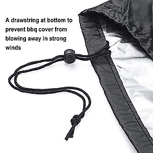 Samhe Grill Cover, 32-Inch Waterproof UV Resistant Heavy Duty BBQ Gas Grill Cover for Nexgrill Brinkmann Weber Char-Broil and More