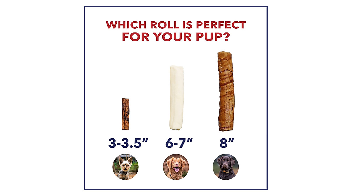 Pet Factory USA Beefhide Dog Chews | Natural Bones & Rolls