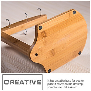 LABRIMP Elegant Mug Storage Rack Hooks Decorative Water Cup Holder Dish Storage Organizer Kitchen Countertop Cafe Display