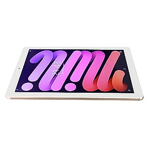 HEEPDD Tablet, 4G RAM 256G ROM 100-240V 10 Inch Tablet Gold for Travel (US Plug)