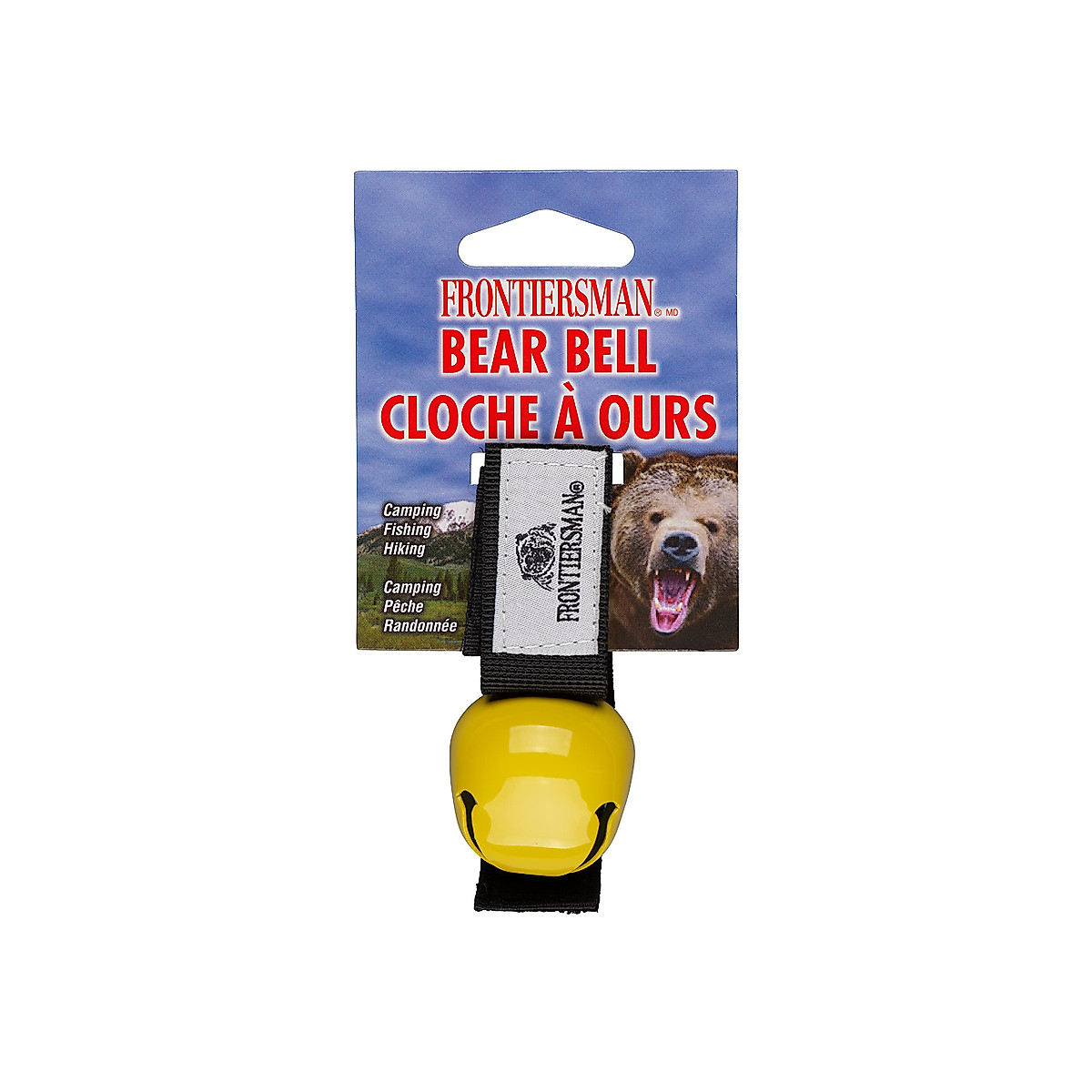 SABRE Frontiersman Bear Bell, Magnetic Silencer, Durable Hook and Loop Strap Attachment, Helps To Prevent Startling Bears While Hiking