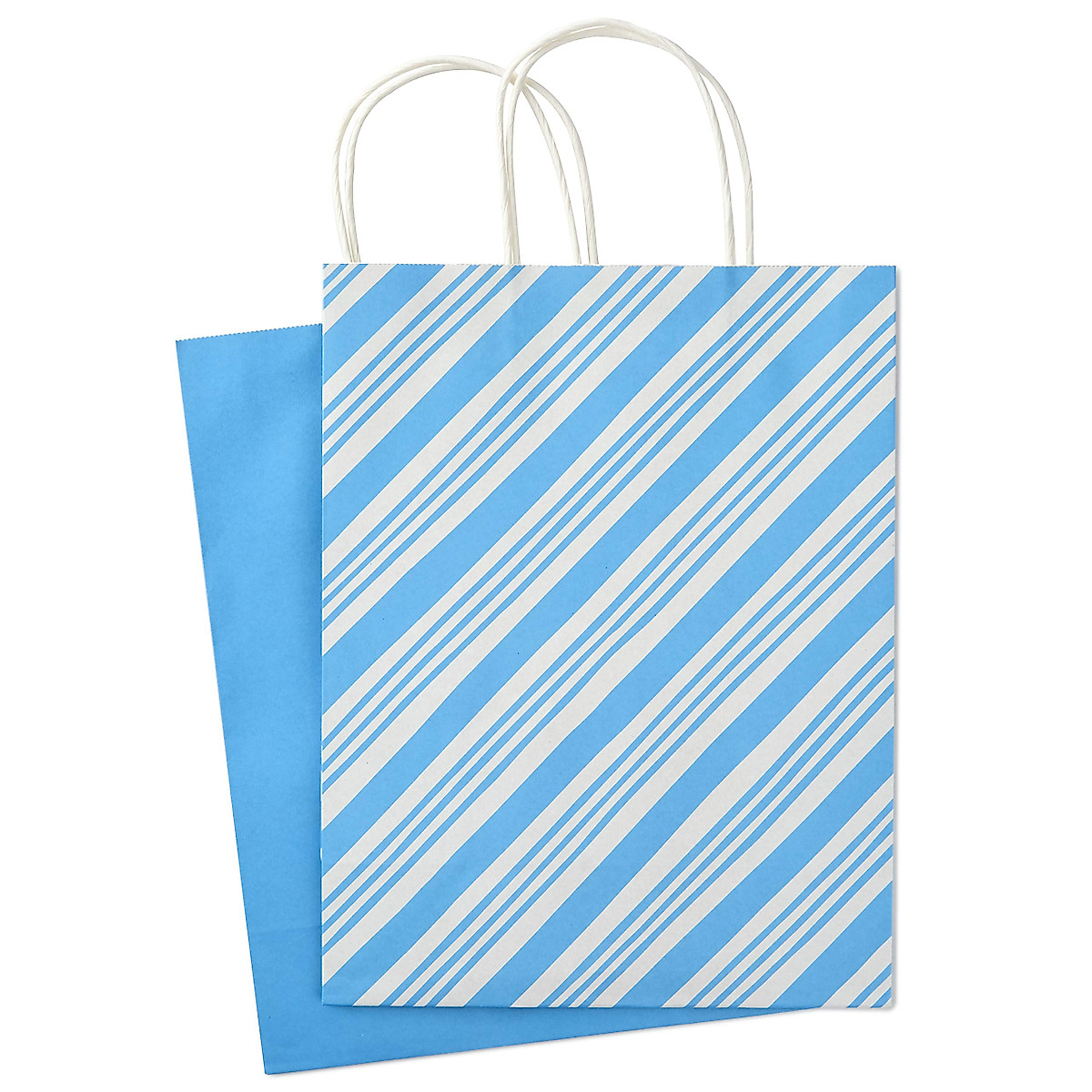 Hallmark 13" Large Gift Bag Assortment, Holiday Icons (12 Paper Gift Bags in Assorted Designs for Hanukkah or Christmas | Stripes, Polka Dots, Snowflakes, Christmas Trees)