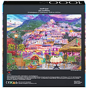2-Pack of 1000-Piece Jigsaw Puzzles, Amalfi Coast & Japan Garden | Puzzles for Adults and Kids Ages 8+, Amazon Exclusive