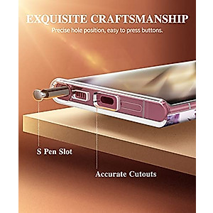 GVIEWIN Designed for Samsung Galaxy S22 Ultra Case with Slide Camera Cover, [Military Grade Drop Protection] Marble Slim Fit Shockproof Protective Phone Case for S22 Ultra 5G 6.8" 2022(Quicksand)