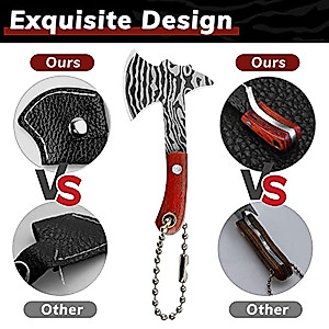 Mini Knife Set, Mini Pocket Knife Set, Tiny Knife Chef Keychain with Sheath for Package Opener Box Cutter Letter Opener-7pcs+3tools