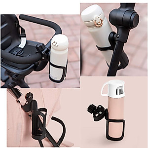 2Pack Universal Cup Holders Stroller Drink Holder Rotation Cup Holder for Bikes or Trolleys