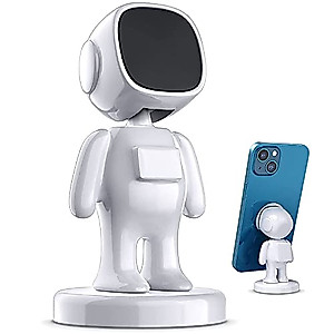 Kinizuxi Astronaut Magnetic Phone Mount for Car Holder, 360° Adjustable Magnetic Car Phone Mount Magnet Phone Holder for Car Compatible with iPhone Samsung (White)