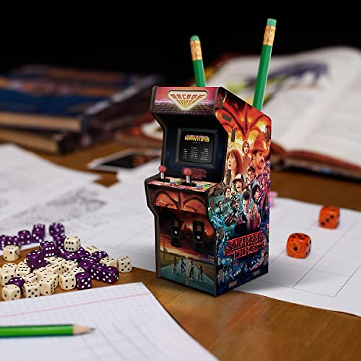 Genuine Fred Stranger Things, Arcade Desk Caddy, Multicolor
