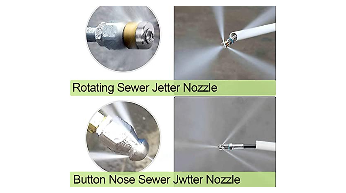 CMOOD Sewer Jetter Kit for Pressure Washers Up to 4000 PSI