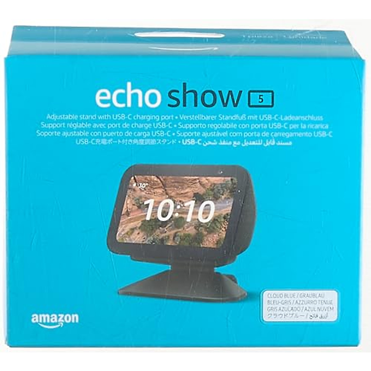 Echo Show 5 (3rd Gen) Adjustable Stand with USB-C Charging Port | Cloud Blue