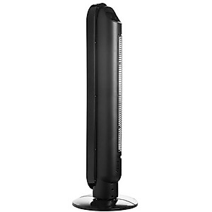 Ozeri 360 Oscillation, Micro-Blade Noise Reduction Technology Tower Fan, Black
