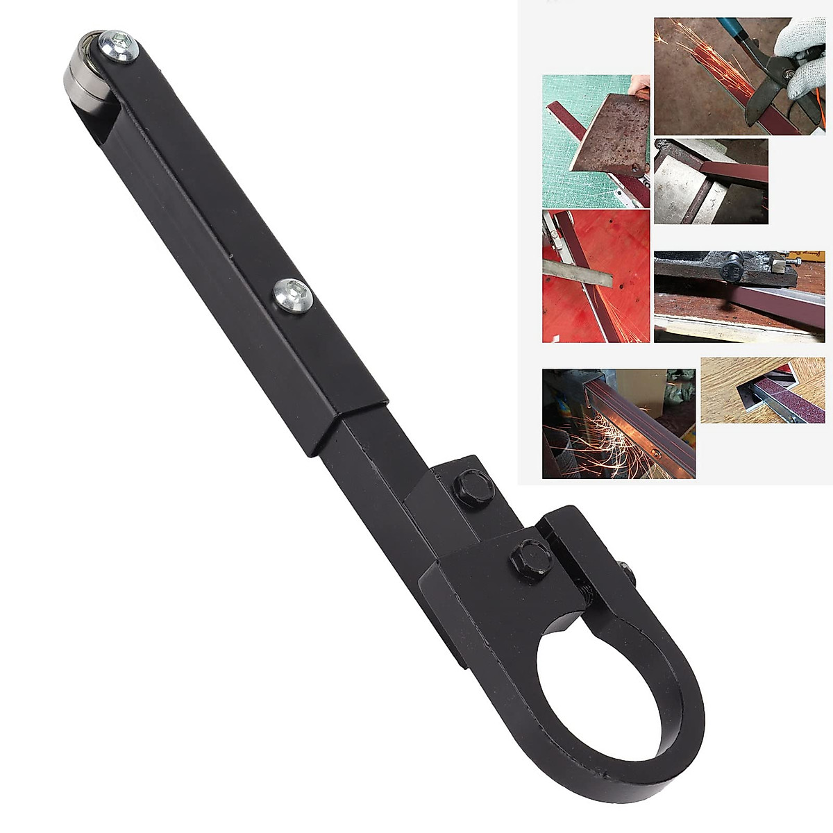 CHICIRIS Angle Grinder Conversion Tool, Grinder Tool Modified to Belt Sander Polisher Attachment for 100 125