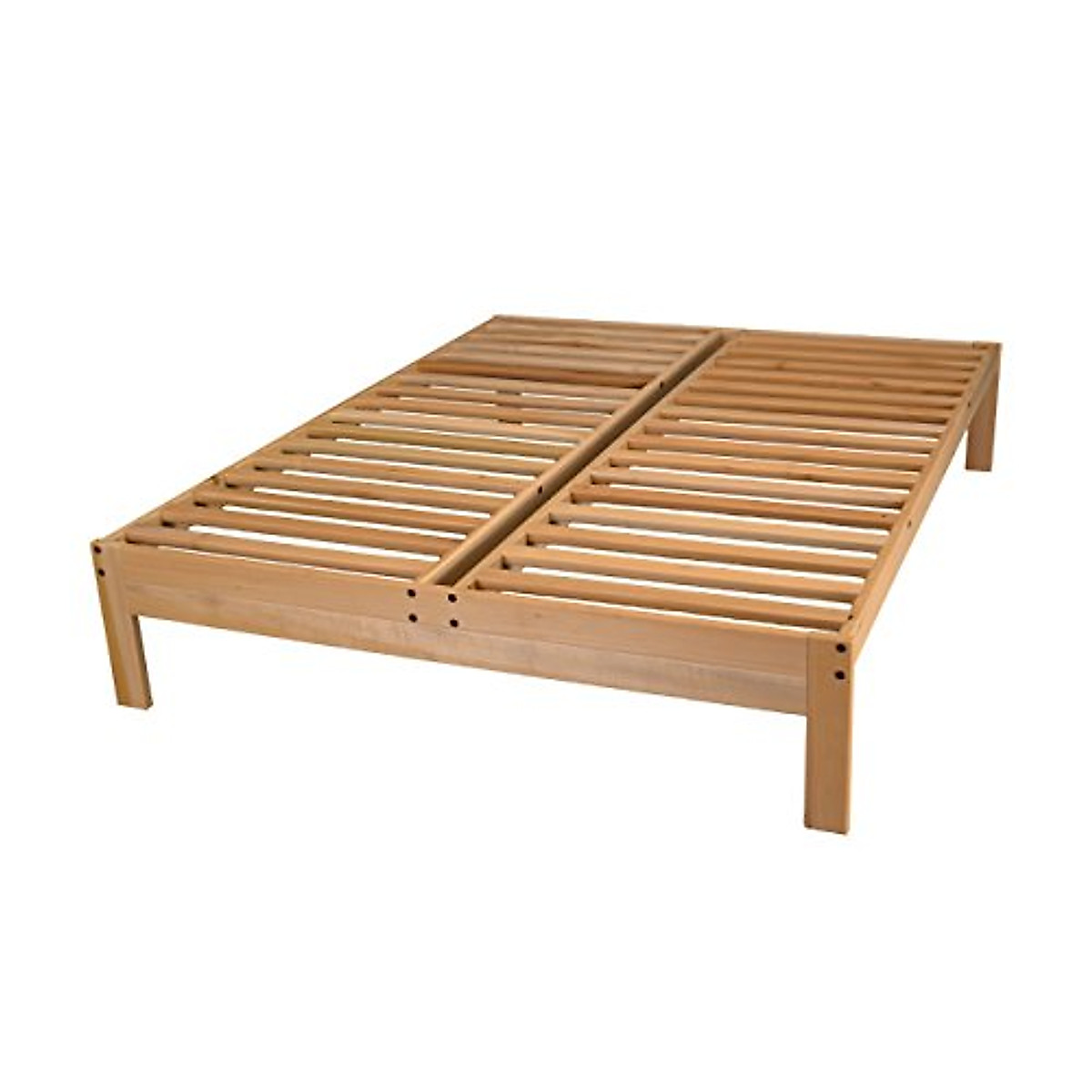 KD Frames Nomad Platform Natural Poplar Bed - Queen