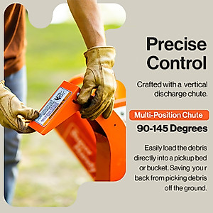 SuperHandy Mini Wood Chipper Shredder Mulcher Heavy Duty 7HP Compact Design 3" Inch Max Cutting Capacity