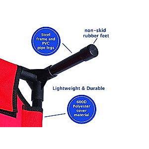 Internet's Best Dog Cot - 48 x 36 - Elevated Dog Bed - Cool Breathable Mesh - Indoor or Outdoor Use - Large - Red