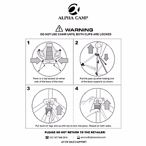 ALPHA CAMP Hammock Folding Rocking Chair with Cup Drink Holder, High Back, for Outdoor,Camping, Lawn,Backyard,Picnic, Steel,Heavy Duty Portable Oversized Capacity-350lbs