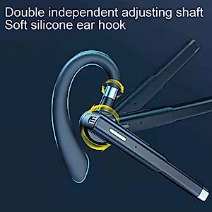 YYK-520 Noise Reduction Bluetooth-Compatible 5.0 Earphone,HiFi Business Headset with Battery Display,Premium Fidelity Sound Quality Bluetooth Headphones-Black