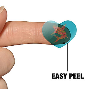 Mosaic Lily Shark Tropical Island Surf Heart Shaped Planner Calendar Scrapbook Craft Stickers