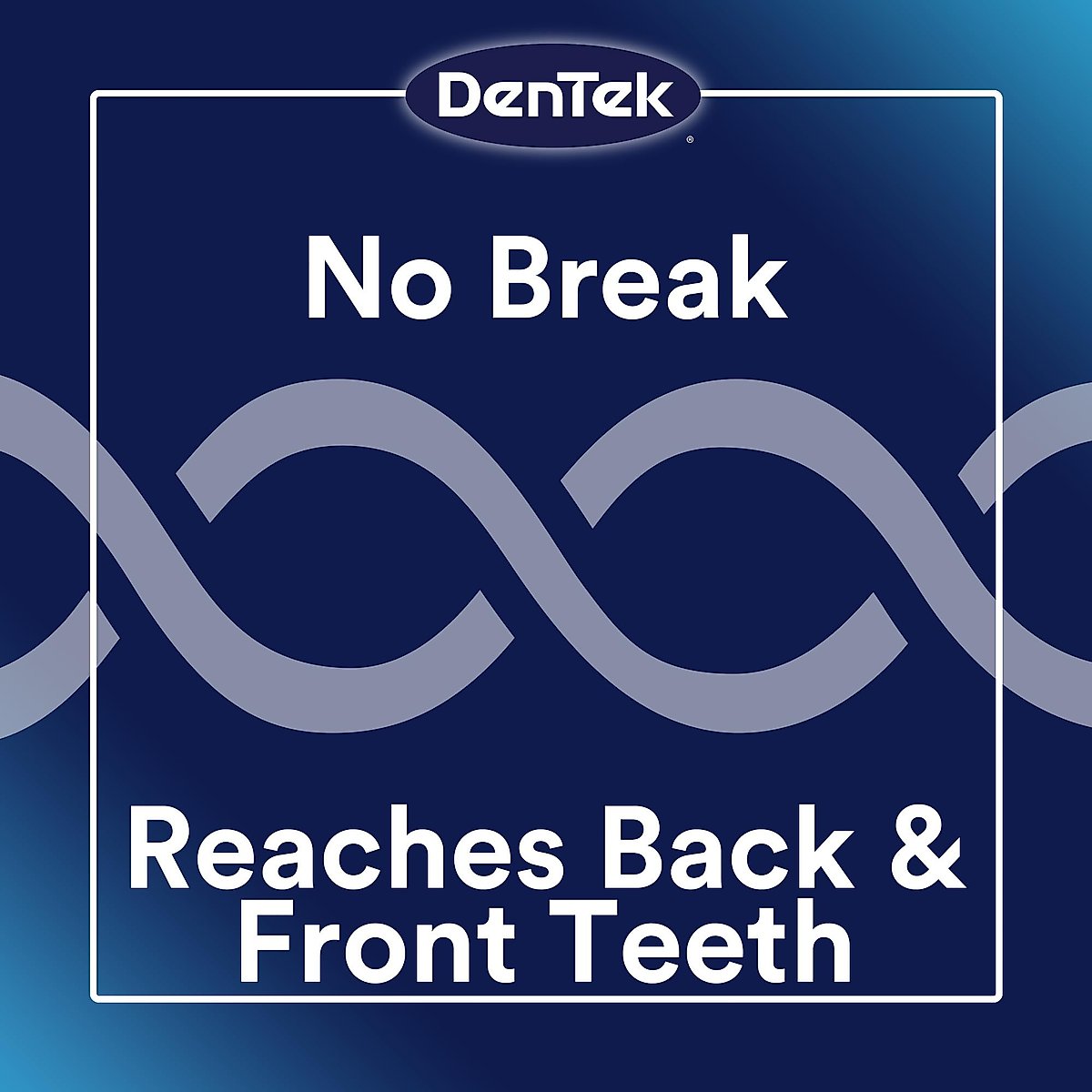 DenTek Complete Clean Easy Reach Floss Picks, No Break & No Shred Floss, 75 Count