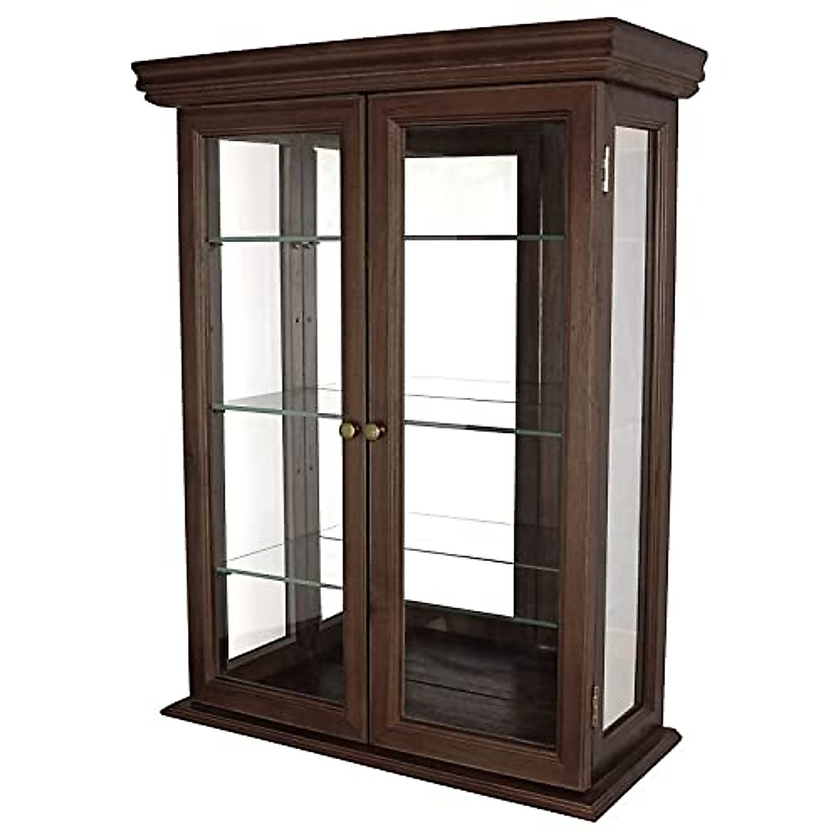 Design Toscano Country Tuscan Wall Curio Display and Storage Cabinet, 20 Inches Wide, 7 Inches Deep, 26 Inches High, Mahogany