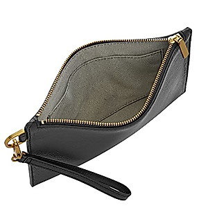 Fossil Women's Leather Wristlet Wallet Pouch with Removable Strap