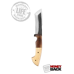 Perkin PK999 Hunting Knife with Sheath Fix Blade Knife Tanto Blade