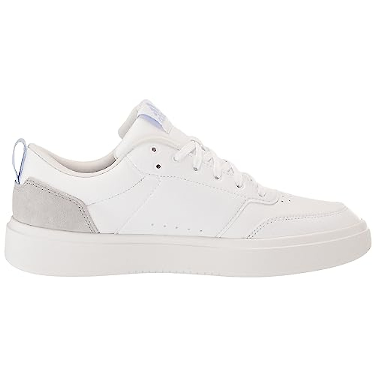 adidas Women's Park St Sneaker, White/White/Blue Dawn, 8.5
